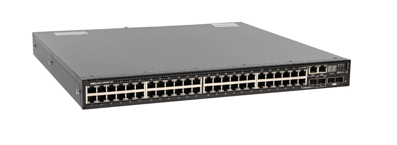 Dell Networking N3048ET-ON Switch 48 x 1Gb RJ45, 2 x SFP+ Ports ...